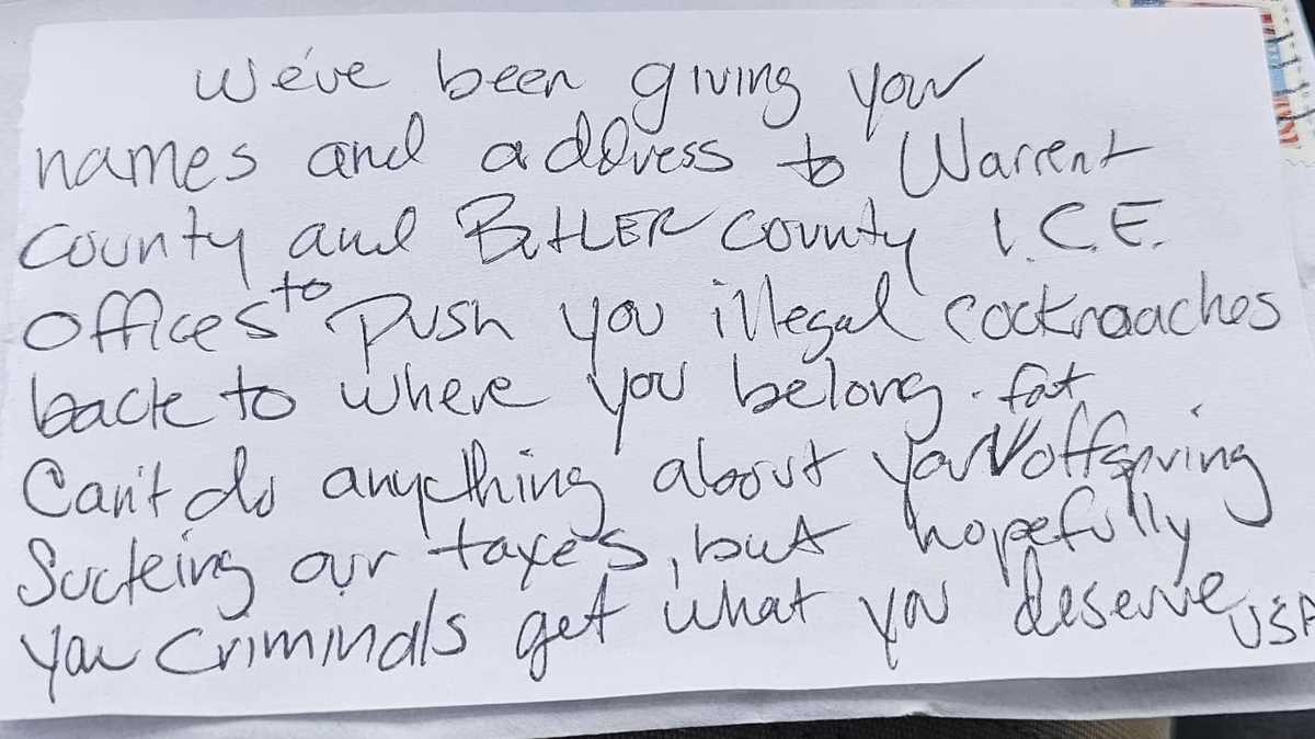 Warren County family targeted again with racist hate mail, a decade ...