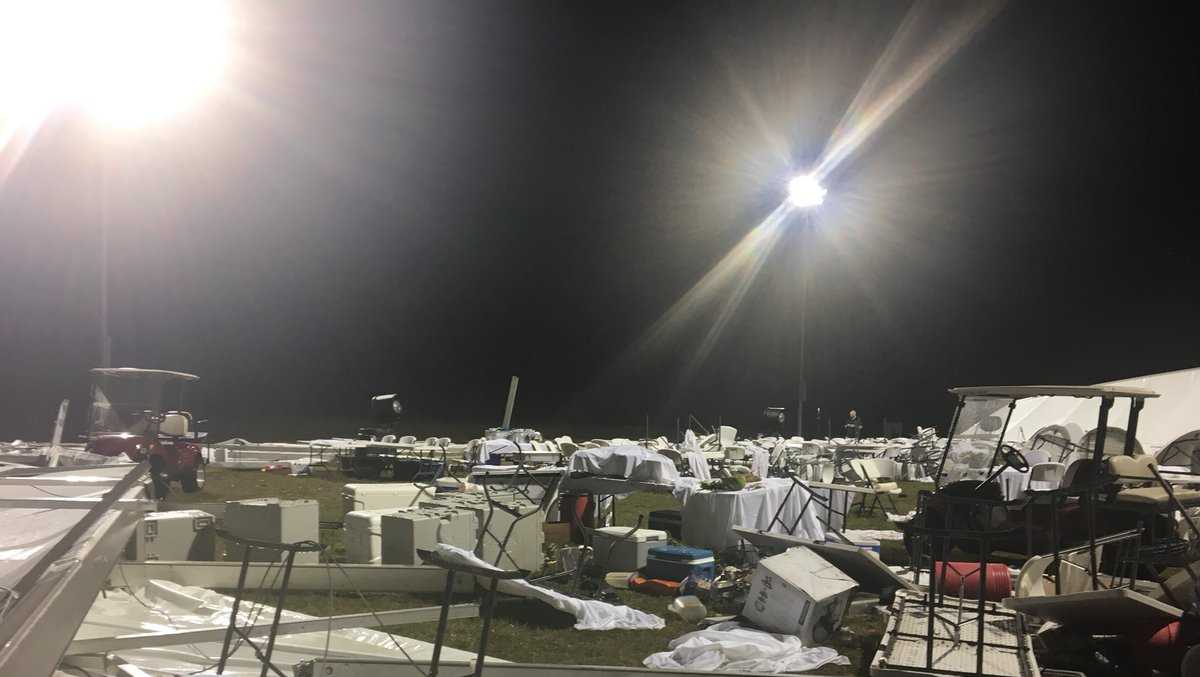 12 injured, 3 seriously, in large tent collapse in Blount County