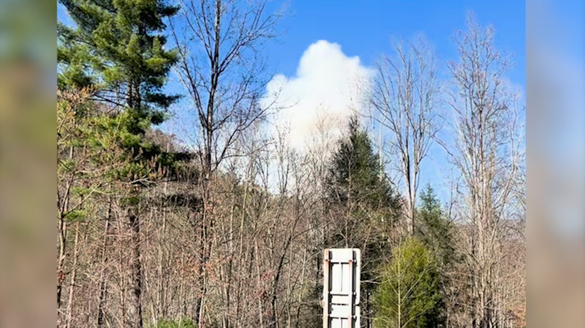 North Carolina: Large fire near Appalachian Trail