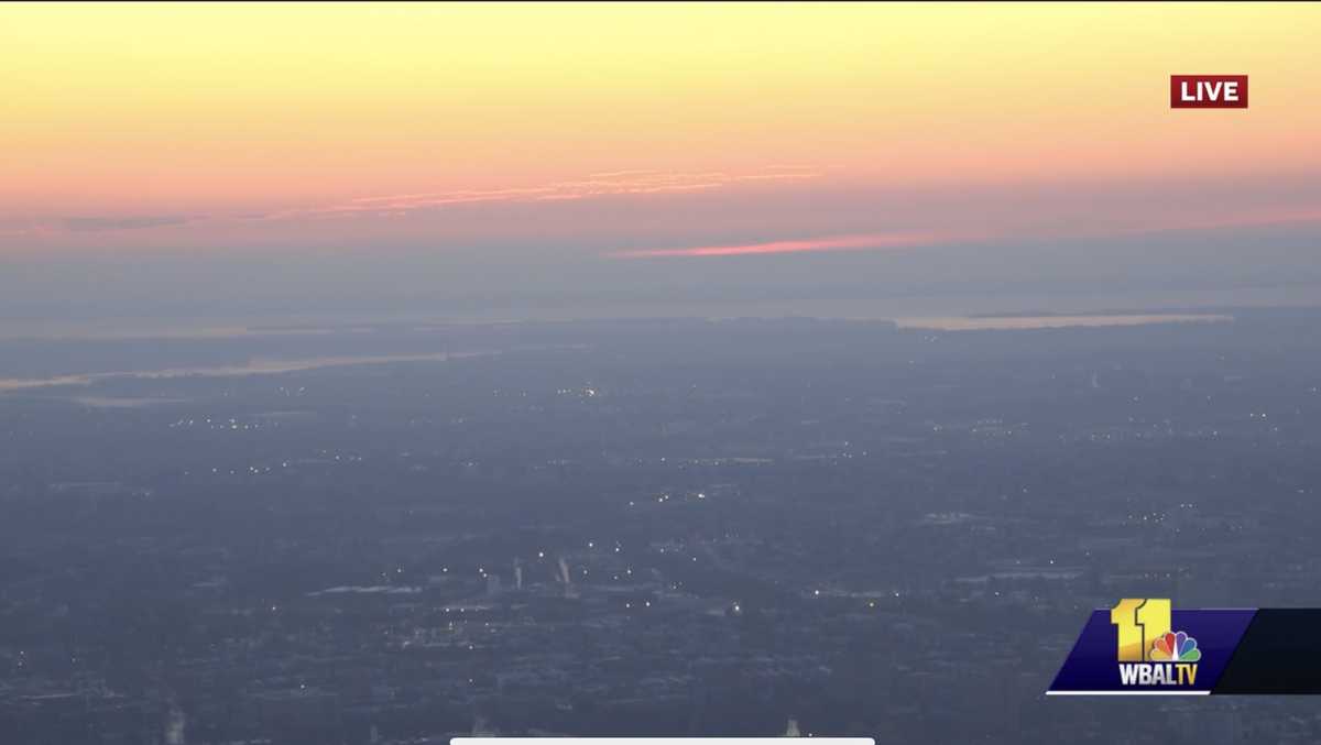 Virginia wildfire smoke leaves haze over Maryland