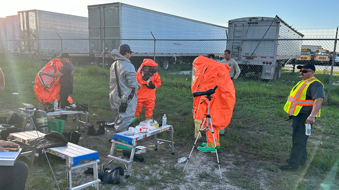 8 first responders hospitalized after hazmat situation in LaBelle