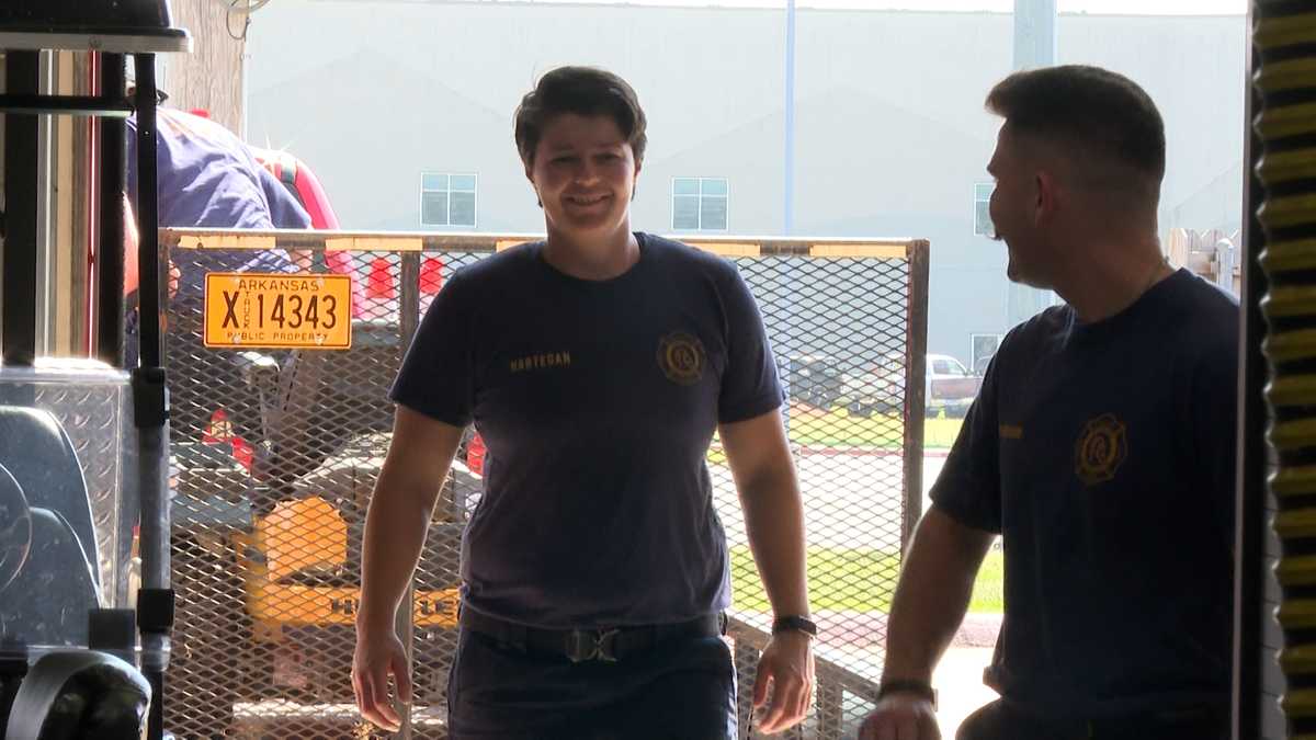 Rogers firefighters fight the heat