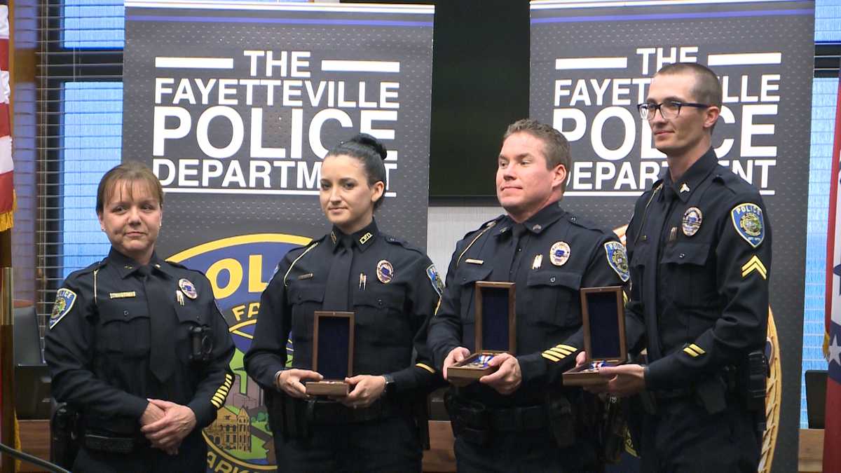Three Fayetteville officers awarded for their heroism