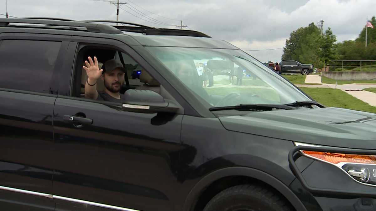 Officer Tyler Franks thanks community for support during his recovery