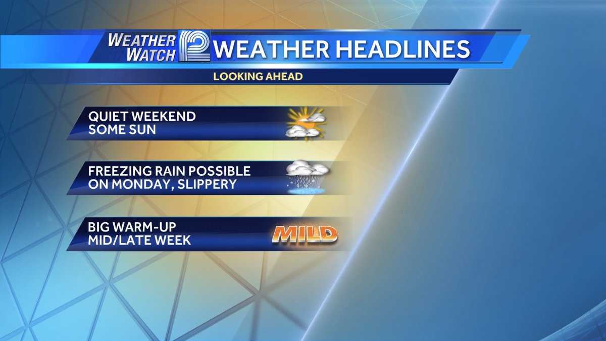 Weather Blog: Dry weekend, freezing rain on deck