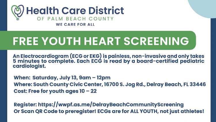 Free heart screening for youth Saturday at the South County Civic ...
