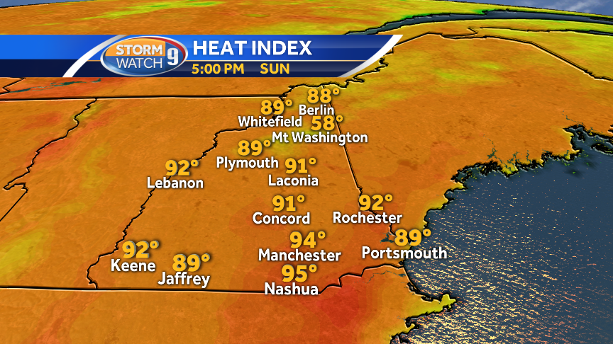 Few storms Saturday evening, then heat surges back in