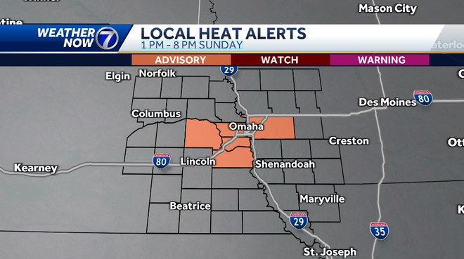 Dangerous heat to impact Nebraska, Iowa this weekend