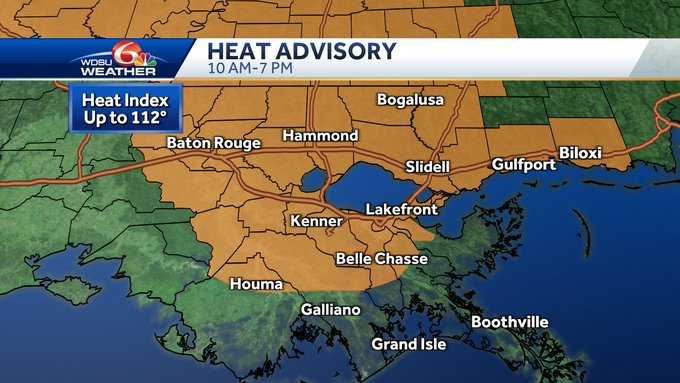 Heat advisory in effect from Tuesday morning to evening