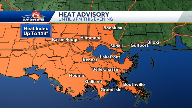 Heat advisory until 8 pm
