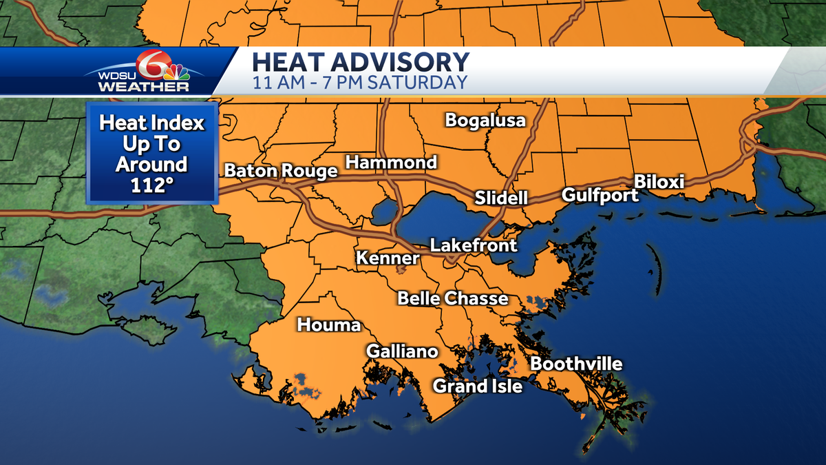 Heat advisory and air quality alert Saturday