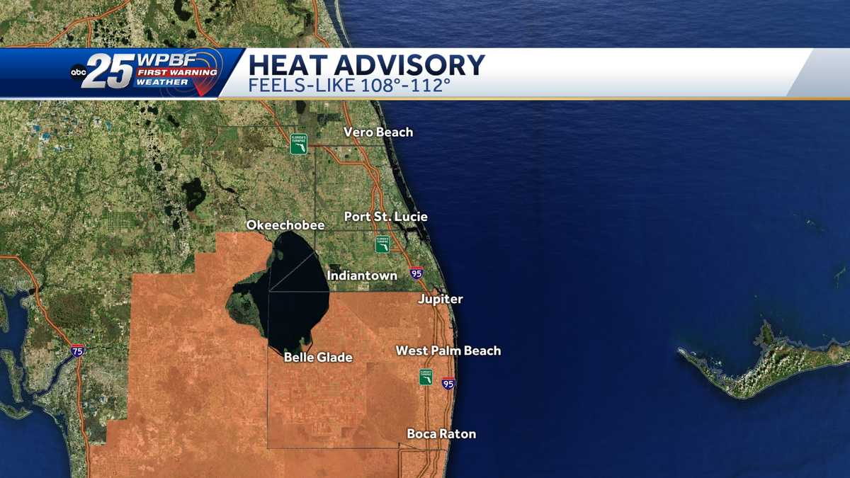 Heat advisory in effect for South Florida Sunday
