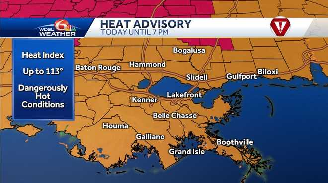 Heat Advisory, Today and Excessive Heat Watch on Friday