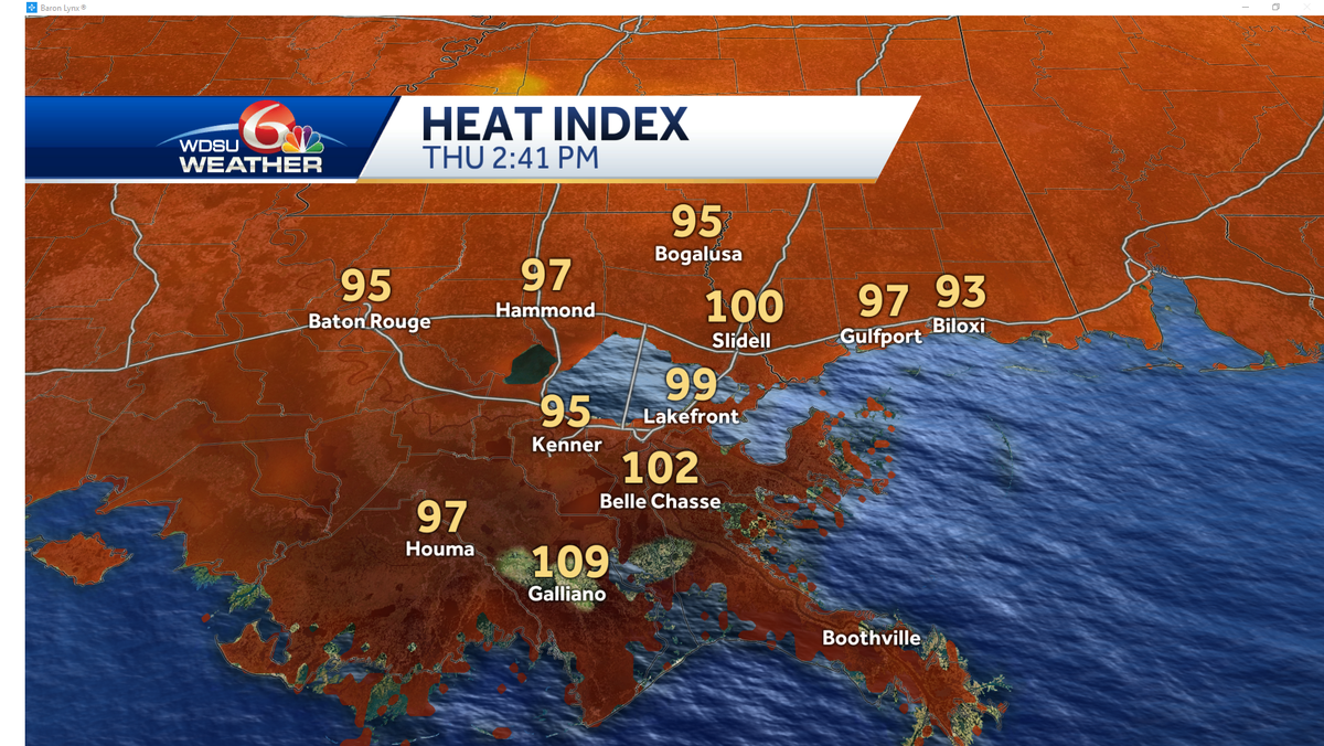 Hot & Humid, with a 60% Chance of Storms, Today