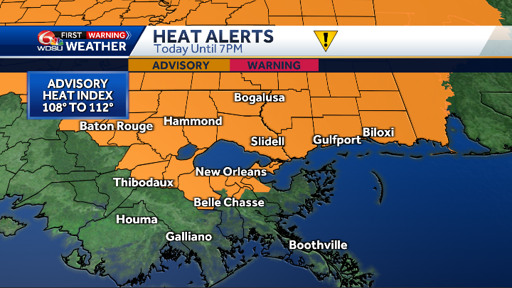 Heat Advisory now in effect as temperatures feel like 108+