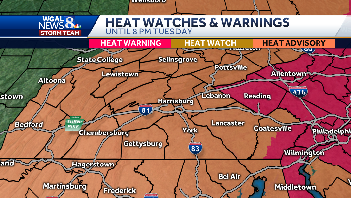 Intense heat today & tomorrow, then temps start to drop