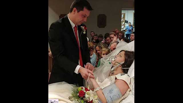 Bride battling cancer dies 18 hours after exchanging vows