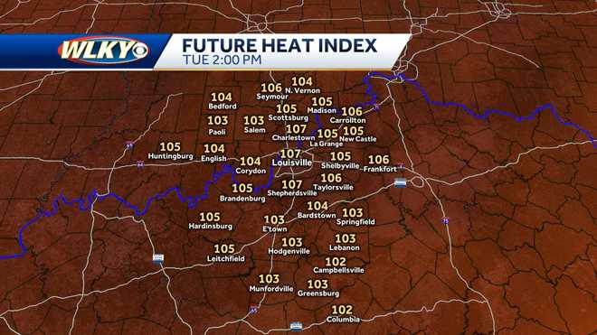 Excessive heat warning issued for Louisville region: Temps will feel ...