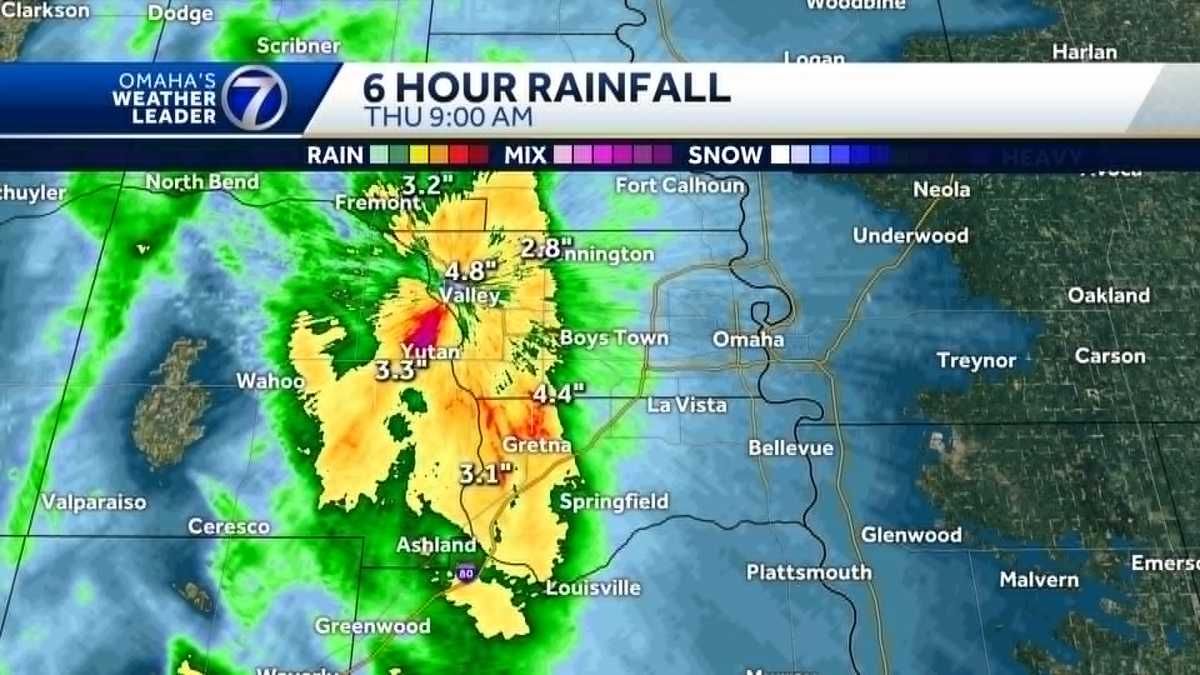 Omaha weather: Heavy rain causes flash flooding