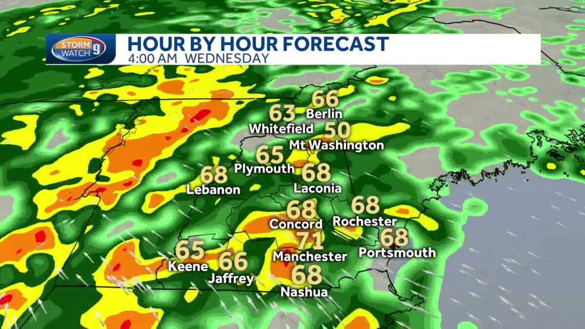 Rain arrives Tuesday night; 1-2 inches expected for many with gusty ...