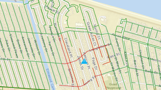 Louisiana neighborhood power outages