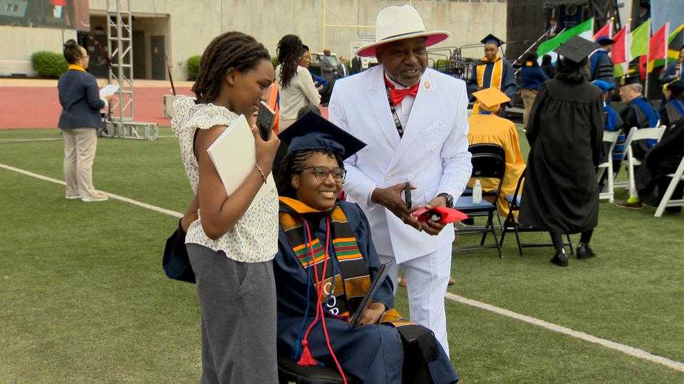 Woman graduates from college 12 years after hit-and-run