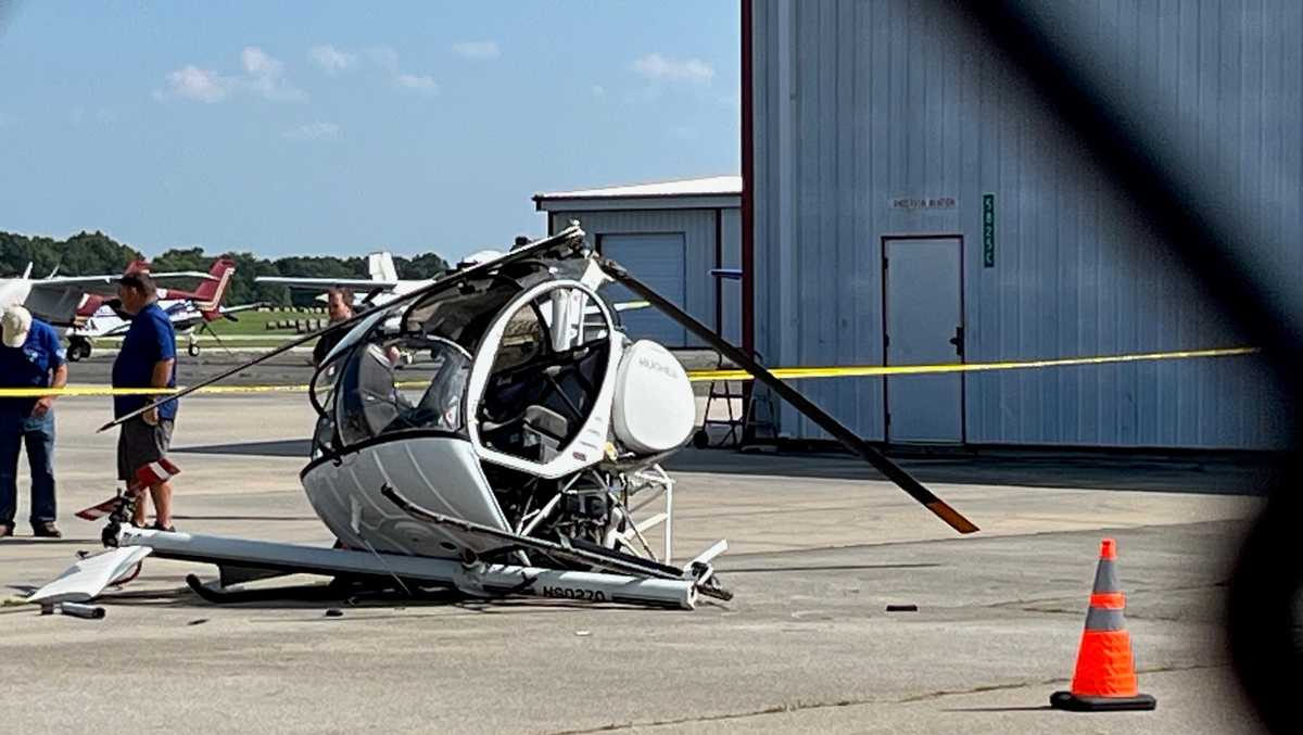 South Carolina: Crash at airport leaves helicopter damaged