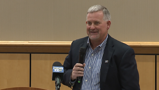 Hennon speaks in Savannah ahead of Eagle's 2022 baseball season