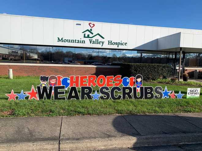 Coronavirus: Surry County sign maker gives encouragement