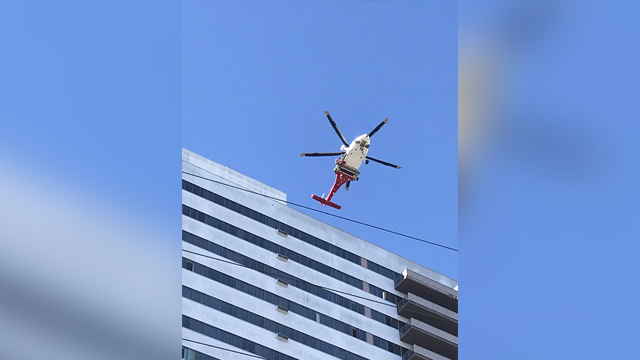 Fire erupts in 25-story Los Angeles residential tower