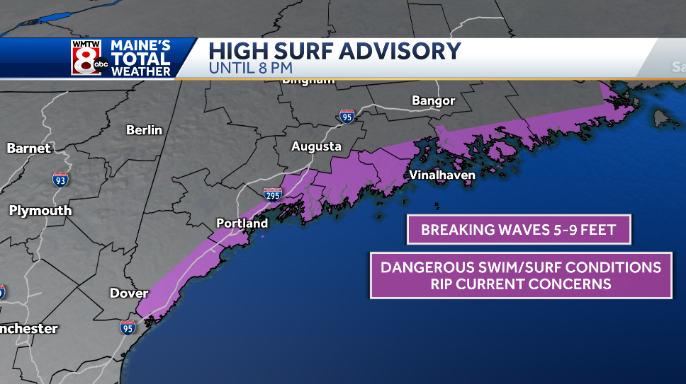 High Surf Advisory through Sunday night