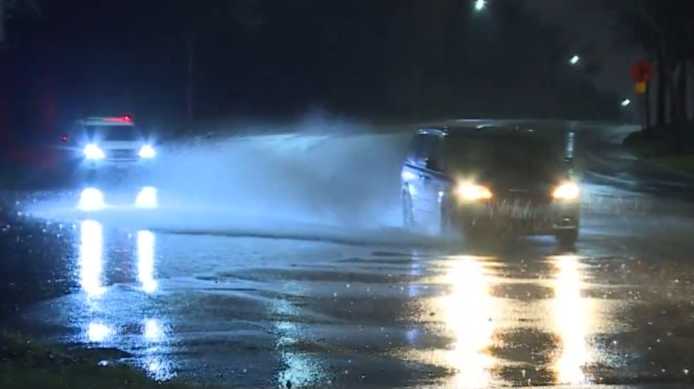 Heavy rain causing high water on roads across Cincinnati