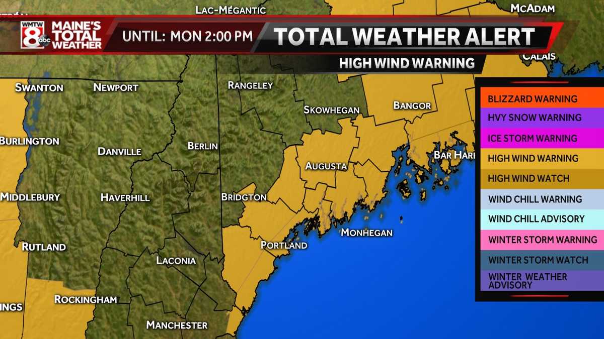 High wind, flash flood warnings in effect as powerful storm slams Maine