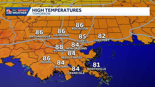 Another cold front could bring a slight chance of rain