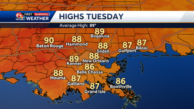 Rain chances returning Tuesday and Wednesday