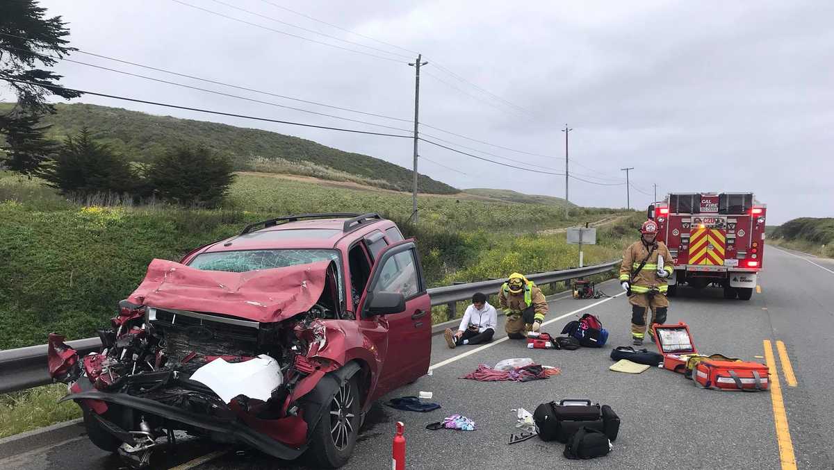 Two injured in Highway 1 head-on collision