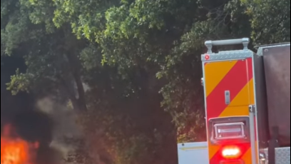 Scotts Valley Fire battled massive car fire along Highway 17