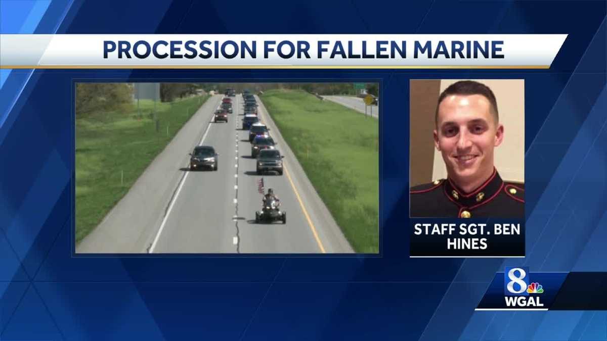 Procession For Staff Sgt Benjamin Hines