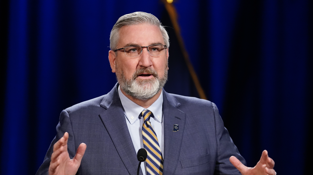 Indiana Gov. Eric Holcomb hospitalized with pneumonia