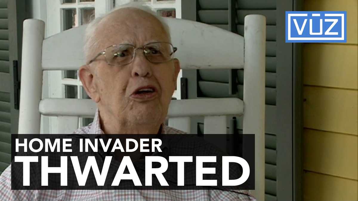 88-year-old man fearlessly faces home intruder 88-year-old man fearlessly faces home intruder