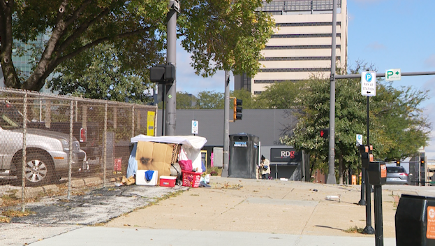 Residents asking for removal of homeless encampment downtown