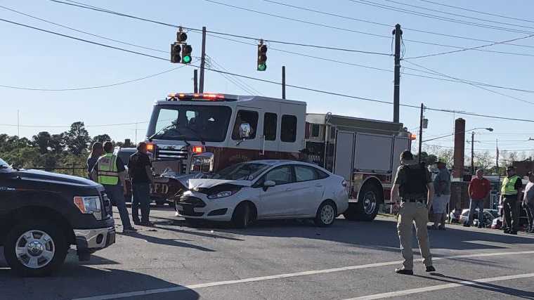 Upstate firefighter sent to hospital following crash