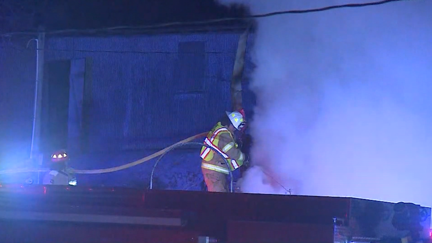 Iowa firefighters douse flames at two homes