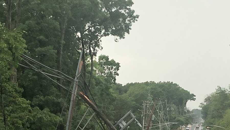 Storm damage across Maryland