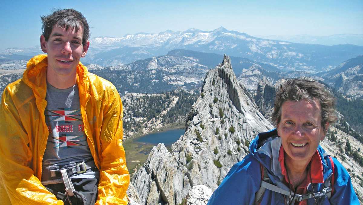 Mom of 'Free Solo' climber Alex Honnold makes climbing history too