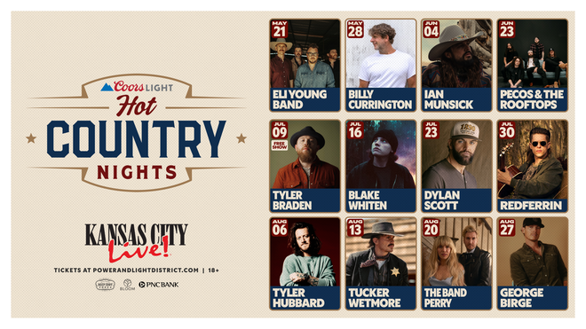 Kansas City's Hot Country Nights 2026 lineup unveiled