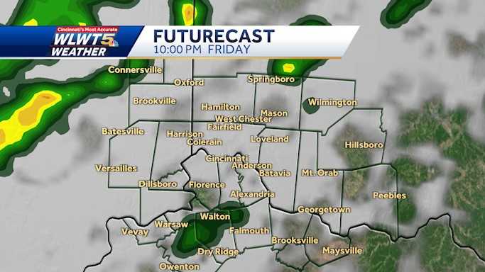 HOUR BY HOUR: When rain moves through Cincinnati Friday into Saturday