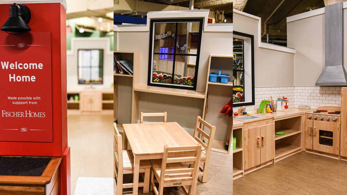 New playhouse at Cincinnati Children's Museum complete with kitchen ...