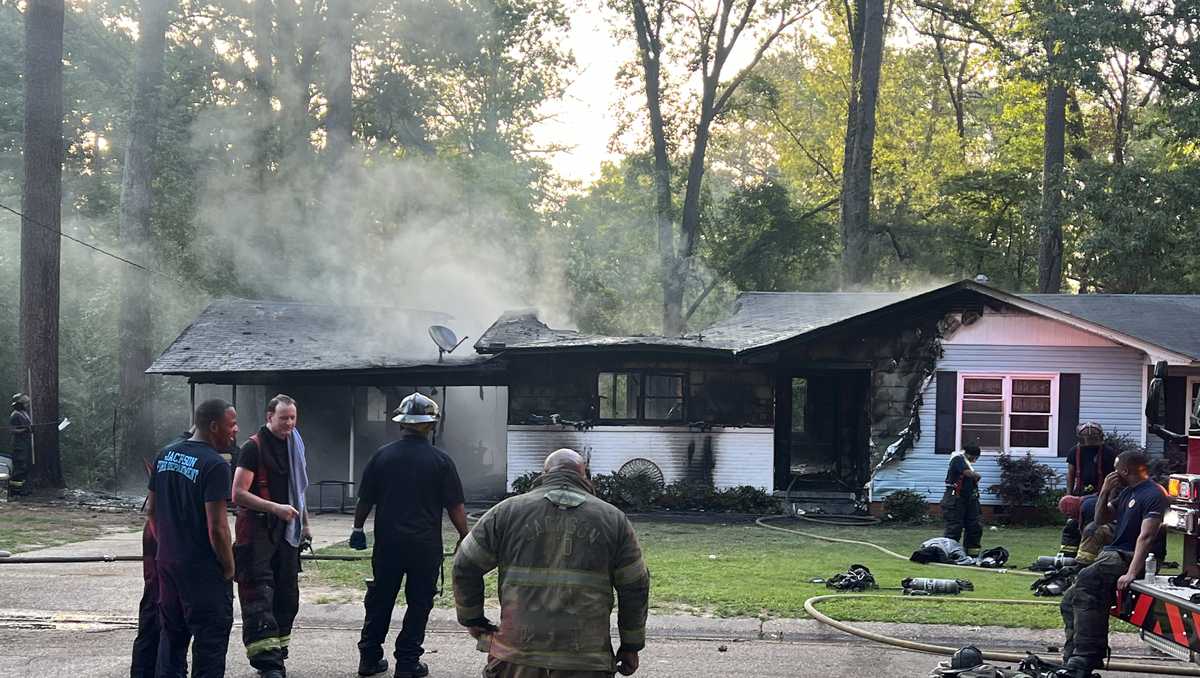 South Jackson home goes up in smoke