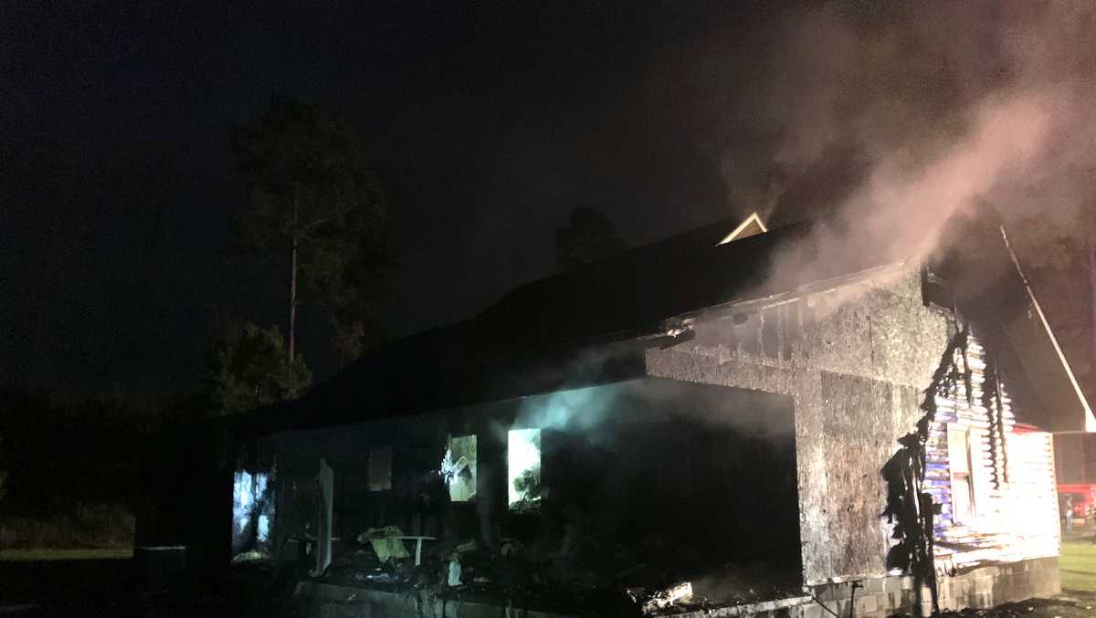 A fire ripped through a home in Long County, displacing a family